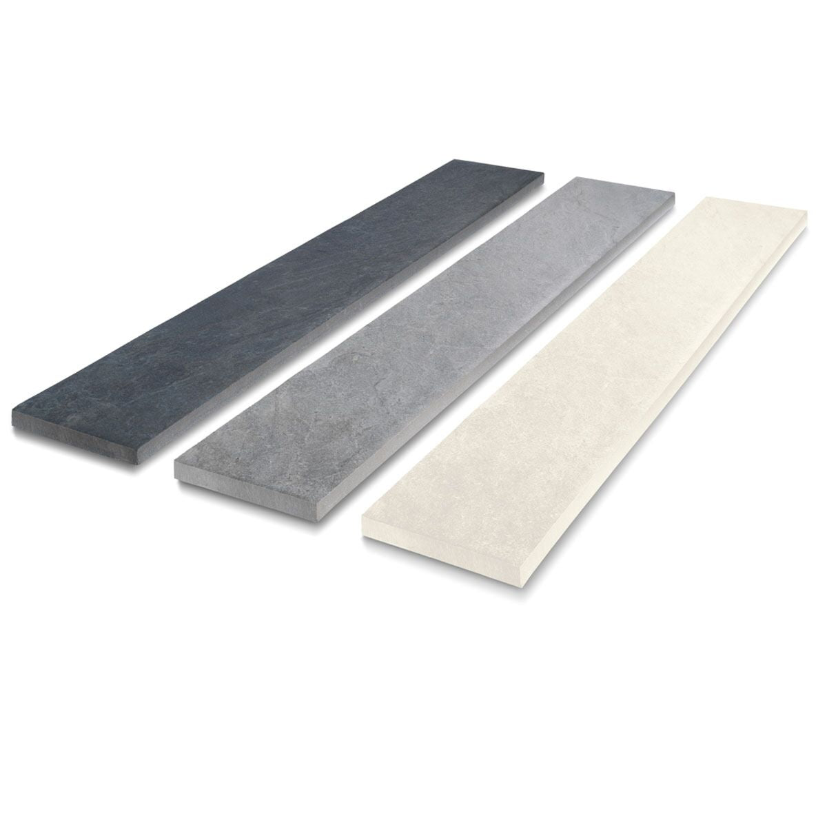 QUARTZ WHITE 900 X 200 LINEAR PORCELAIN – PAVING STOCK